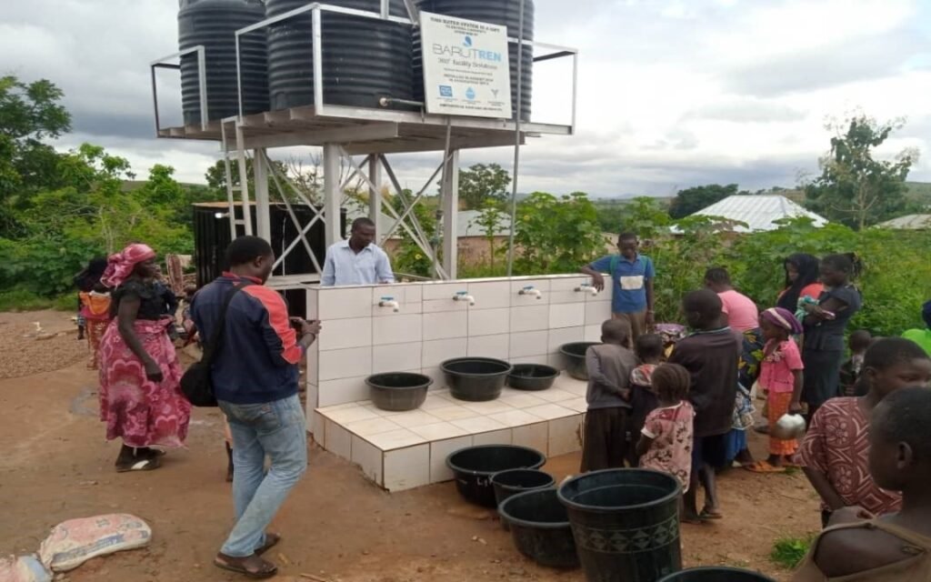 Water Well with Electric Pump & Tanks 2 Villages - African Well